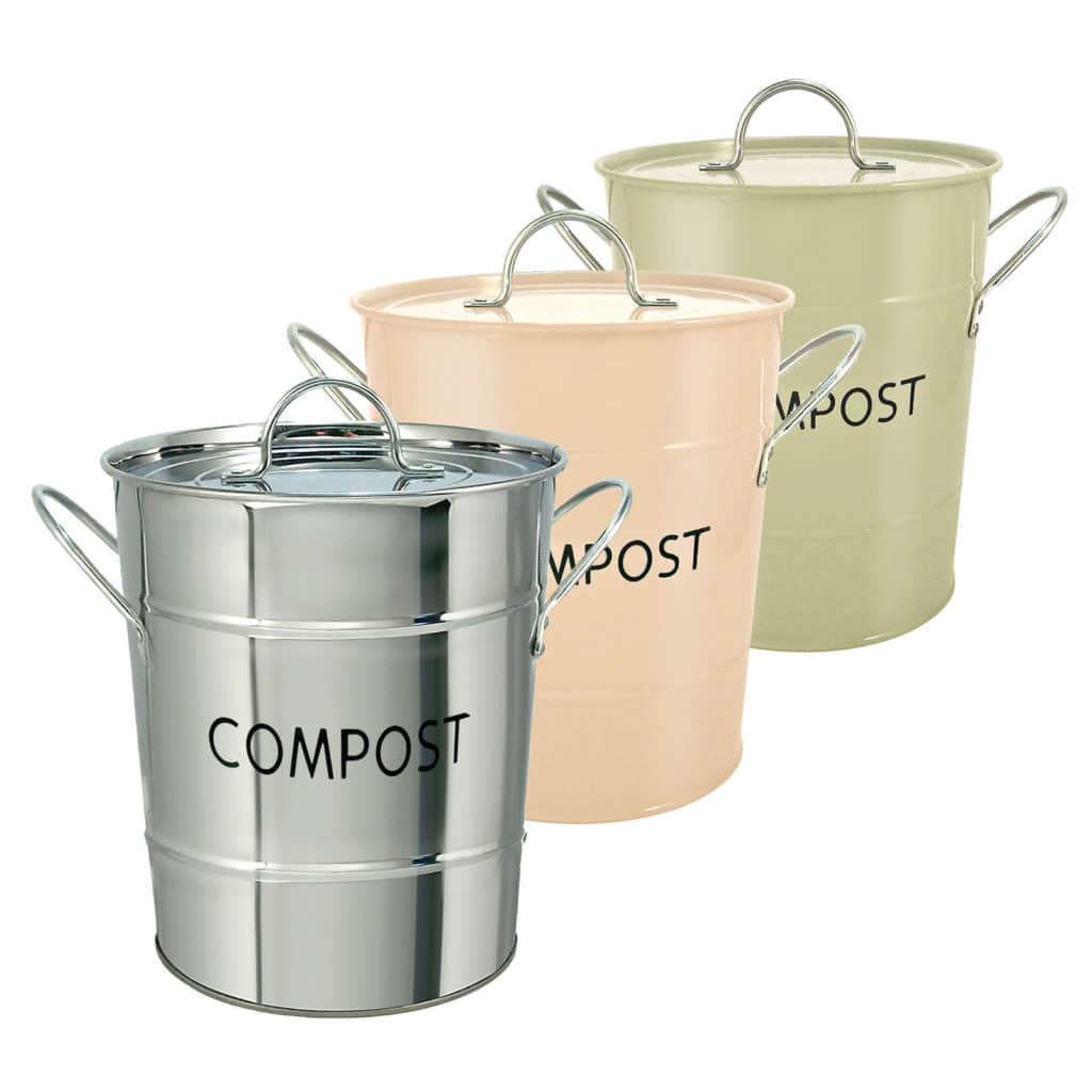 Eddingtons Kitchen Steel Compost Pail - Stuff for the Kitchen
