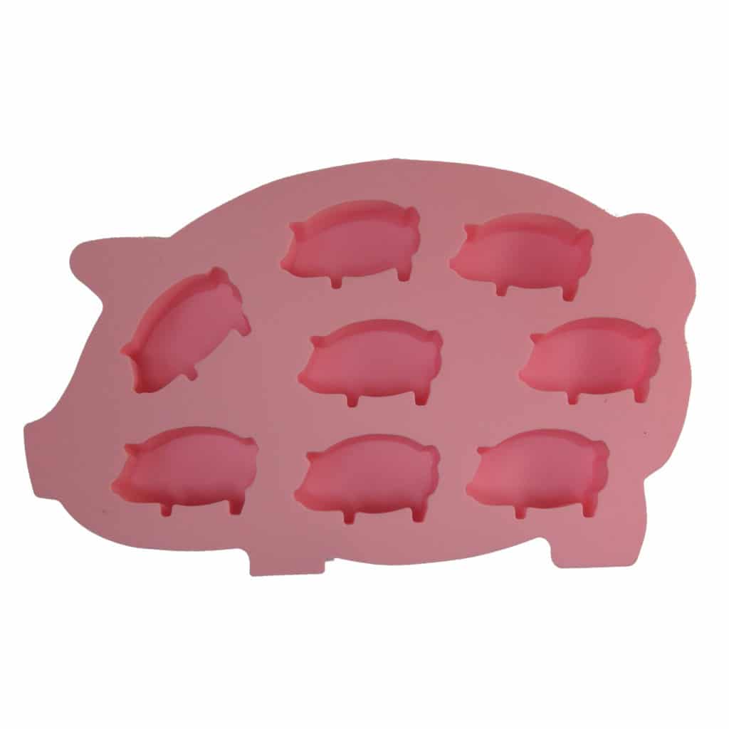 Epicurean Flexible Silicone Pig Ice Cube Tray - Stuff for the Kitchen