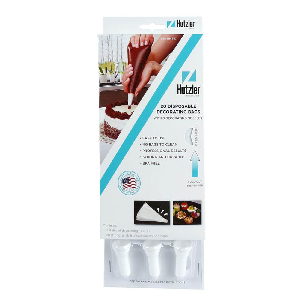 Hutzler Disposable Decorating Bags & Nozzles - Stuff for the Kitchen