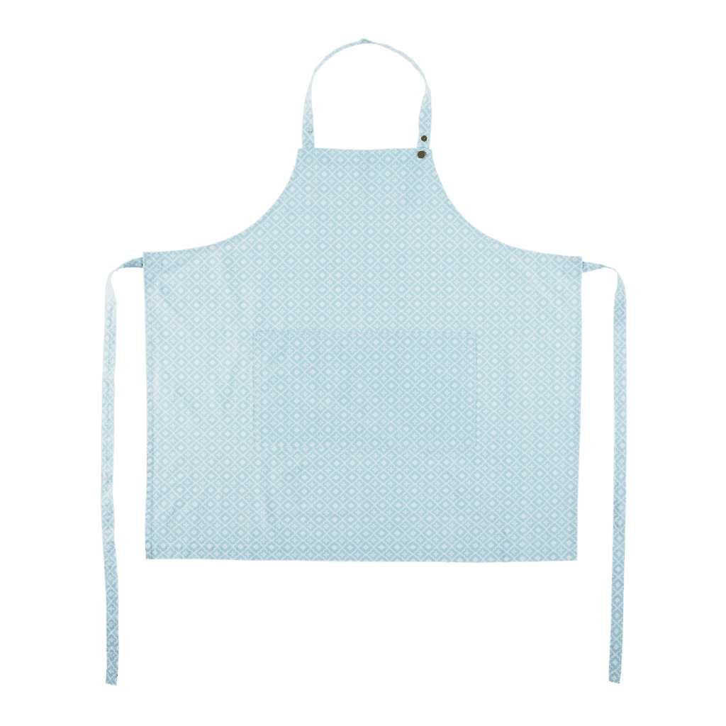 Crisp & Dene Blue Tile Kitchen Apron - Stuff for the Kitchen