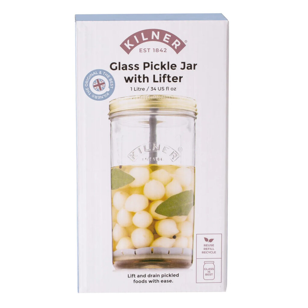 Kilner 1 L Pickle Jar with Silicone Lifter - Stuff for the Kitchen